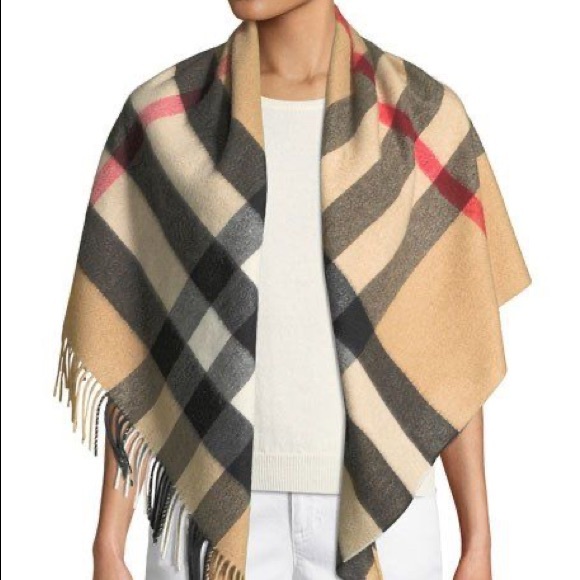 Burberry | Accessories | Burberry Cashmere Check Bandana Scarf | Poshmark